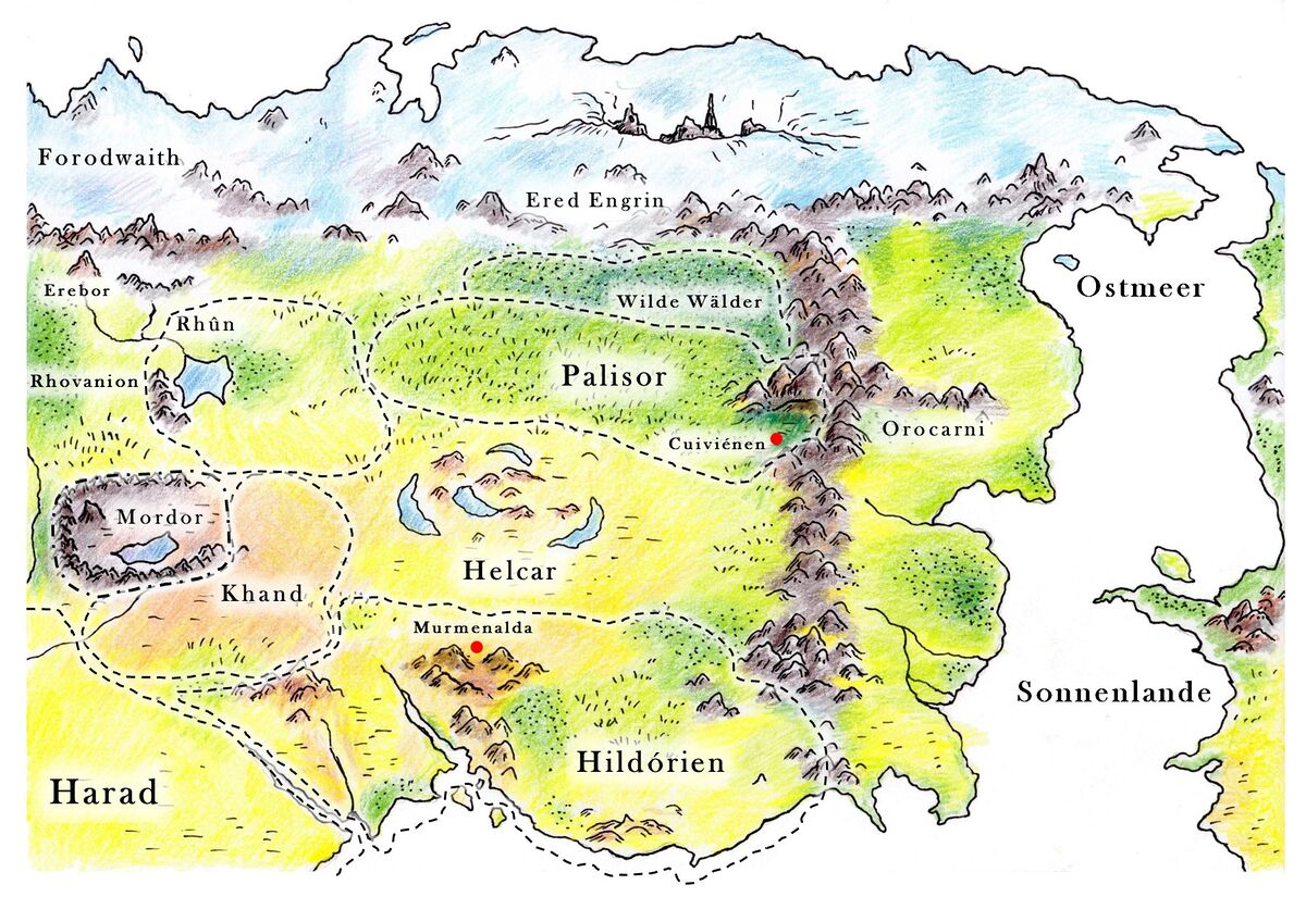 Herr Der Ringe Karte